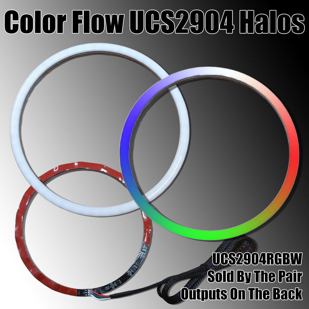 Flow Series 12v Round Halos - Diffused UCS2904 RGBW – NATJU LIGHTING